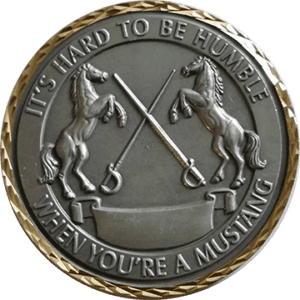 MUSTANG COMMISSIONING/RETIREMENT COIN 2 | The Navy Mustang Store