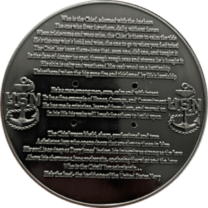 CUSTOM NAVY CHIEF PETTY OFFICER HATCH COIN | The Navy Mustang Store