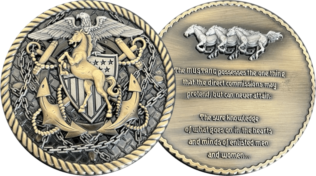 MUSTANG COIN ~ 73 mm | The Navy Mustang Store